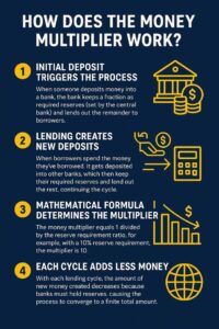 Money multiplier - Meaning, How does it work, Process, Calculation ...